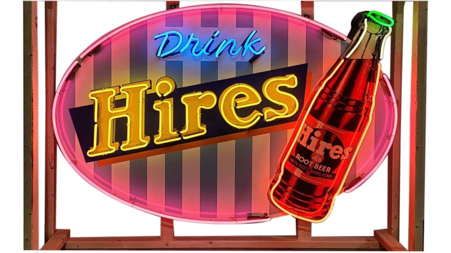 Custom Hires Root Beer Single-Sided Tin Neon Sign for Sale at Auction ...