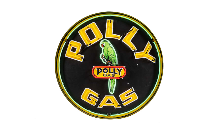 Polly Gas Single-Sided Neon Sign at Kissimmee 2022 as M279 - Mecum Auctions