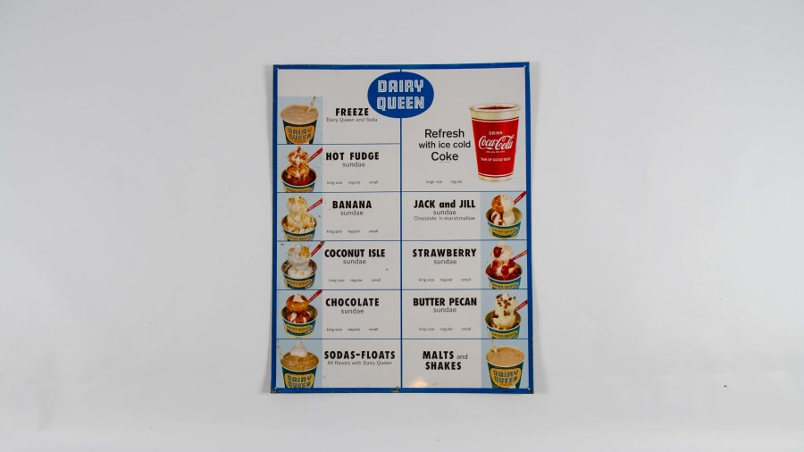 Dairy Queen Menu Board