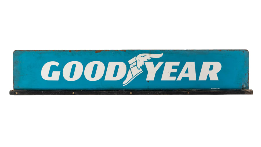 Goodyear Double-Sided Tin Sign at Kissimmee 2022 as Z620 - Mecum Auctions
