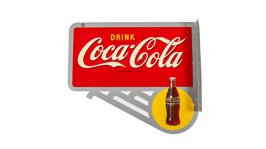 Coca-Cola Double-Sided Flange Sign at Kissimmee 2022 as M676 - Mecum ...