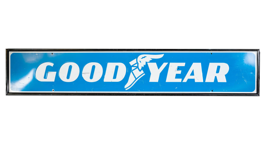Goodyear Single-Sided Tin Sign at Kissimmee 2022 as X135 - Mecum Auctions