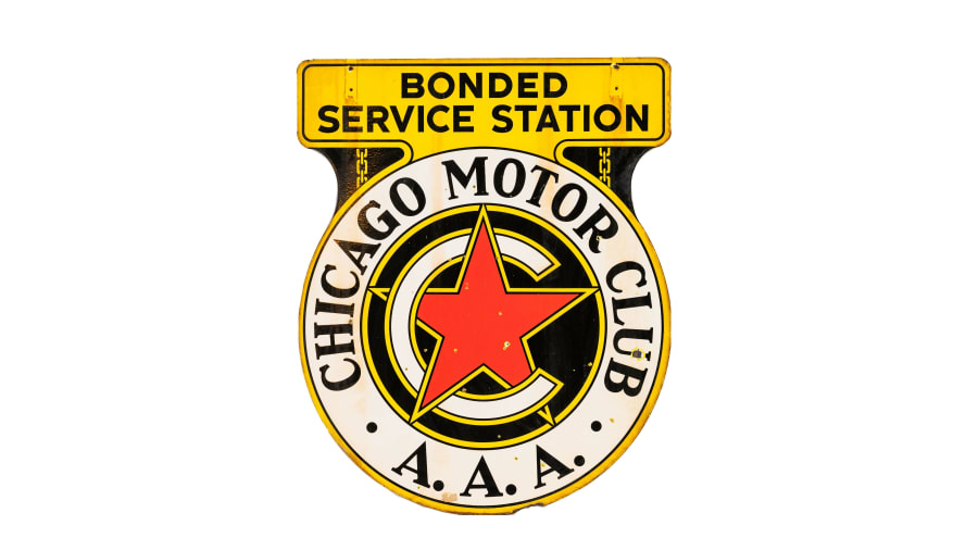Chicago Motor Club Double-Sided Porcelain Sign for Sale at Auction ...