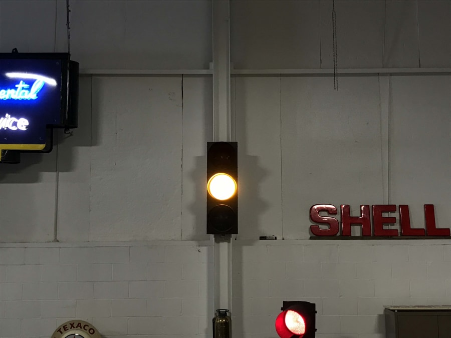 Stop & Go Lights Wall Mount And Floor Mount Lot Of 2, 12x15x42 ...