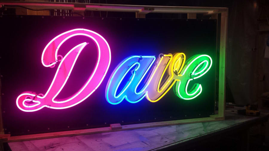 1950 Dave SSP Neon Sign 6x3 at Kissimmee Road Art 2019 as A92 - Mecum ...