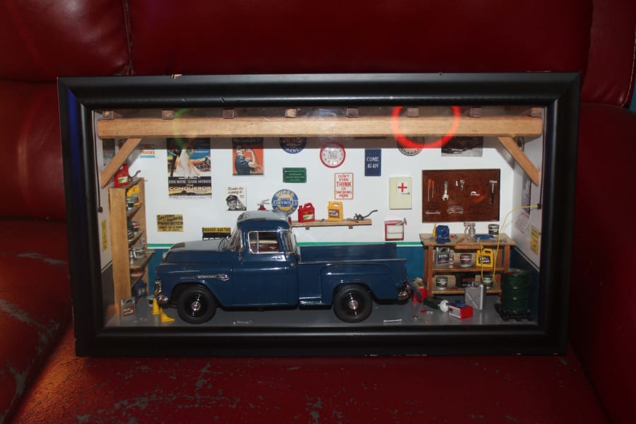 Chevrolet Garage Shadow Box 20x12 at Kissimmee Road Art 2019 as A409 ...