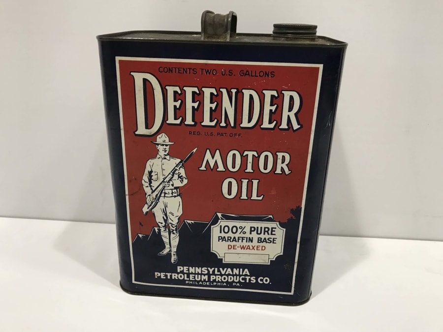 Defender Motor Oil 2 Gallon Can 18x13 at Kissimmee Road Art 2019 as B10 ...