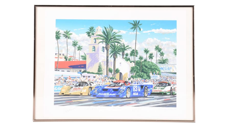Del Mar 1988 IMSA Race, Serigraph 29x21 at Kissimmee Road Art 2019 as ...