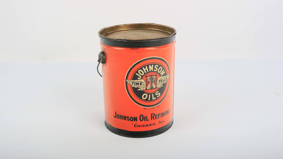 Johnson Oil Grease Can 6x8 at Kissimmee Road Art 2019 as N276 - Mecum ...