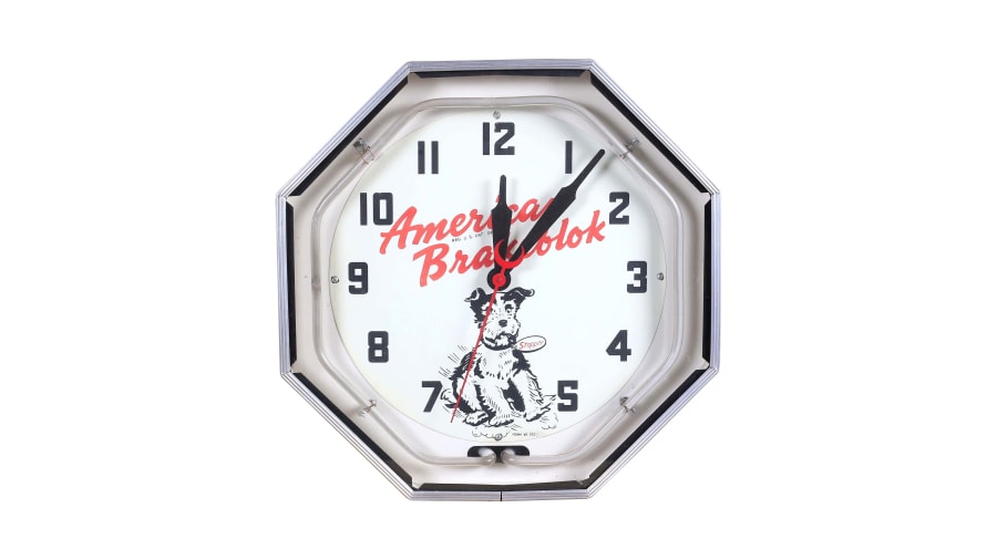 American Brakeblok Neon Clock 18x18x7 at Kissimmee Road Art 2019 as ...