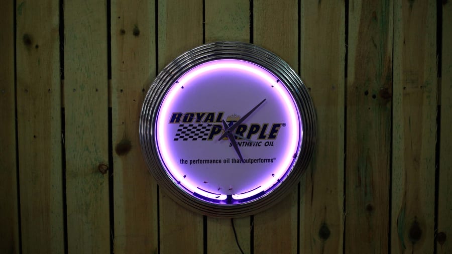 Royal Purple Neon Clock 15-in at Kissimmee Road Art 2019 as M578 ...