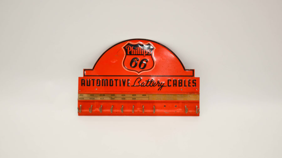 Phillips 66 SSTE Battery Cable Display Rack 17x12 at Kissimmee Road Art ...