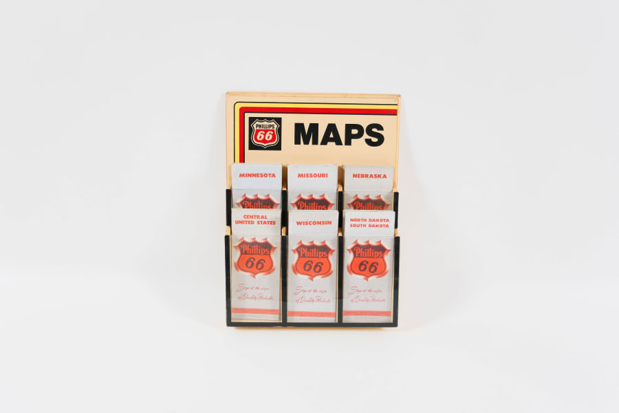 Phillips 66 Map Display With Maps 14x19x3 for Sale at Auction - Mecum ...