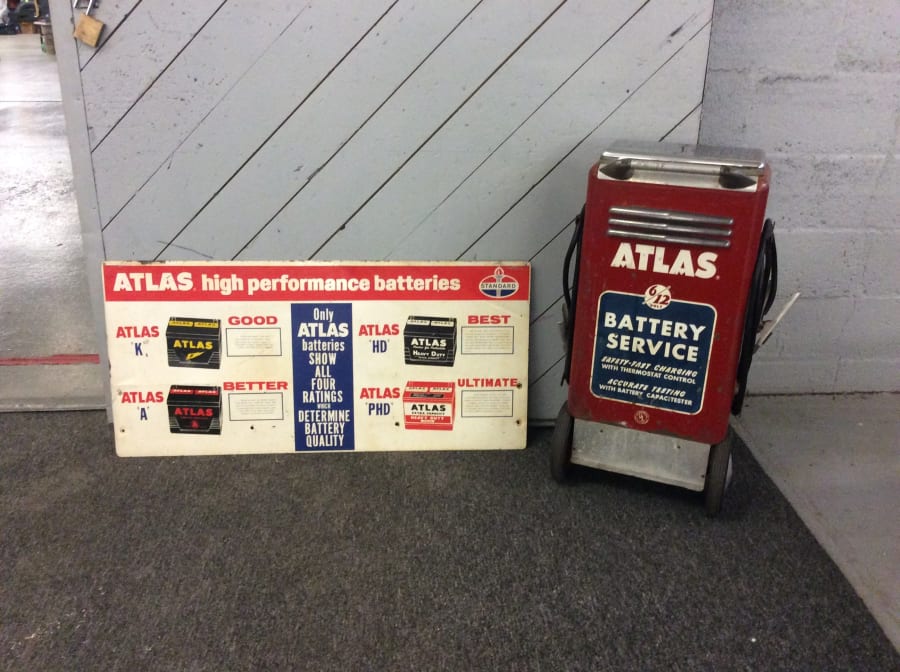 Atlas Sign And Battery Charger Lot Of 2 for Sale at Auction - Mecum ...