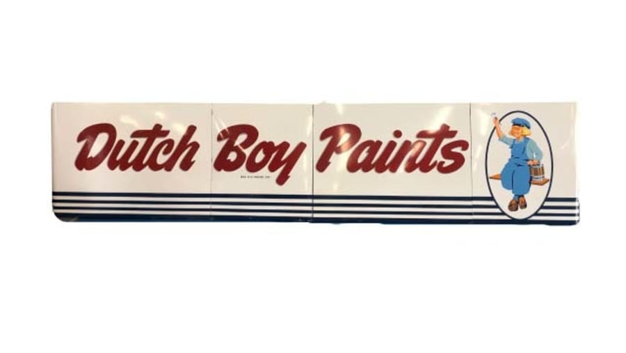 Dutch Boy 4 Panel Single-Sided Porcelain Sign at Indy Fall Special 2020 ...