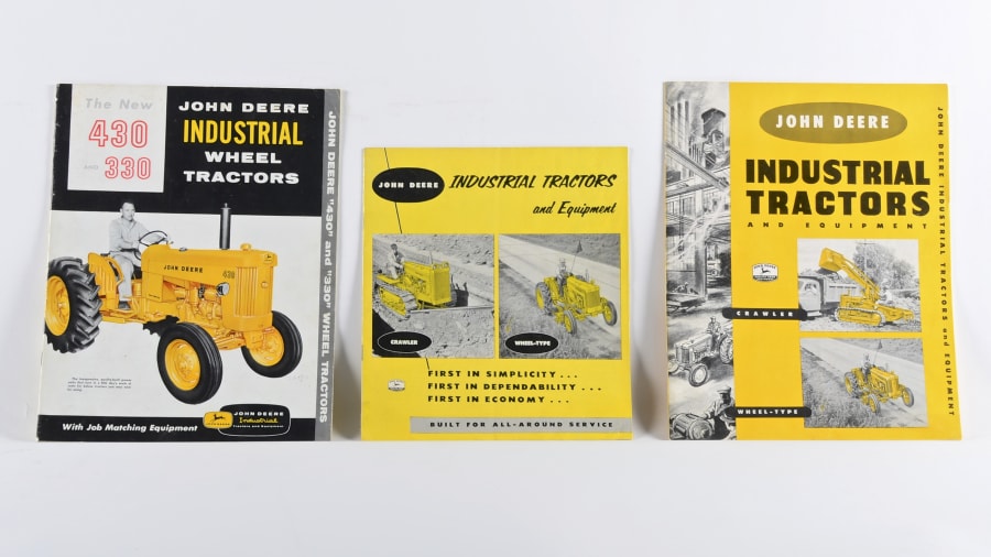 John Deere Industrial Tractor Catalogs Lot Of 3 at Gone Farmin' Tractor ...