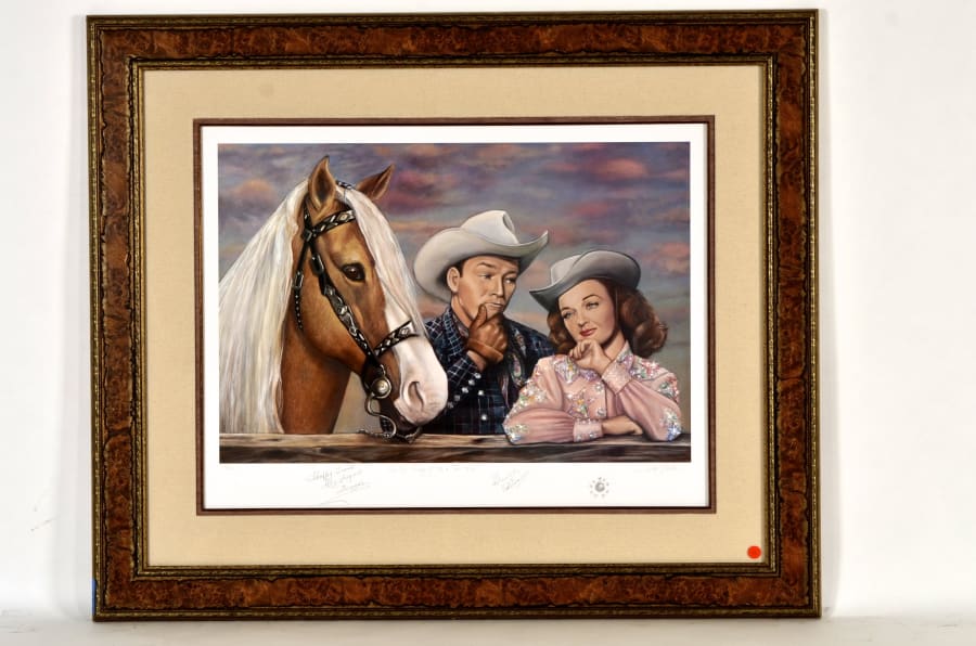 Roy Rogers Autographed Print 43x36 at Gone Farmin' Spring Classic 2017 as M136 - Mecum Auctions