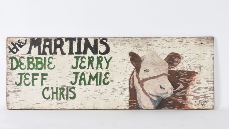 The Martins Folk Art Ssw 45.5x16 at Gone Farmin' Spring Classic 2018 as M145 - Mecum Auctions