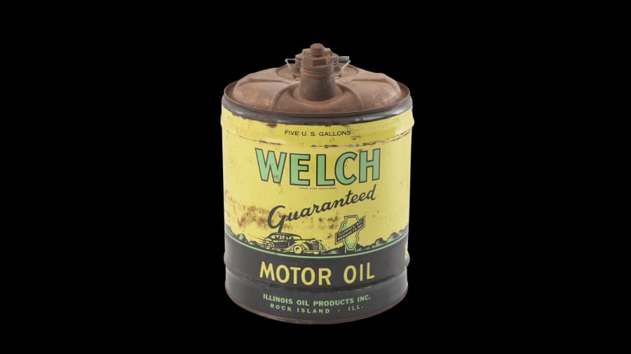 Welch Motor Oil 5 Gallon Can 18x12 at Davenport 2019 as M121 - Mecum ...