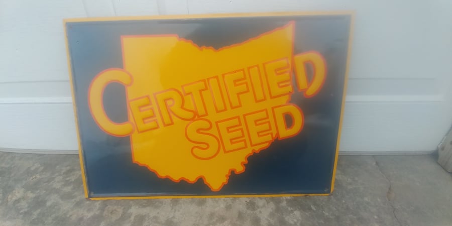 Ohio Certified Seed Sign SSTE 20x14 for Sale at Auction - Mecum Auctions