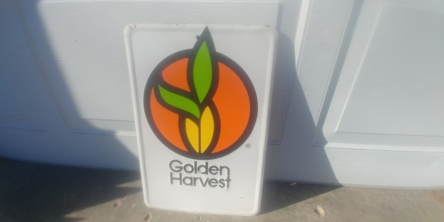 Golden Harvest Sign SSTE 18x12 at Davenport 2019 as M397 - Mecum Auctions