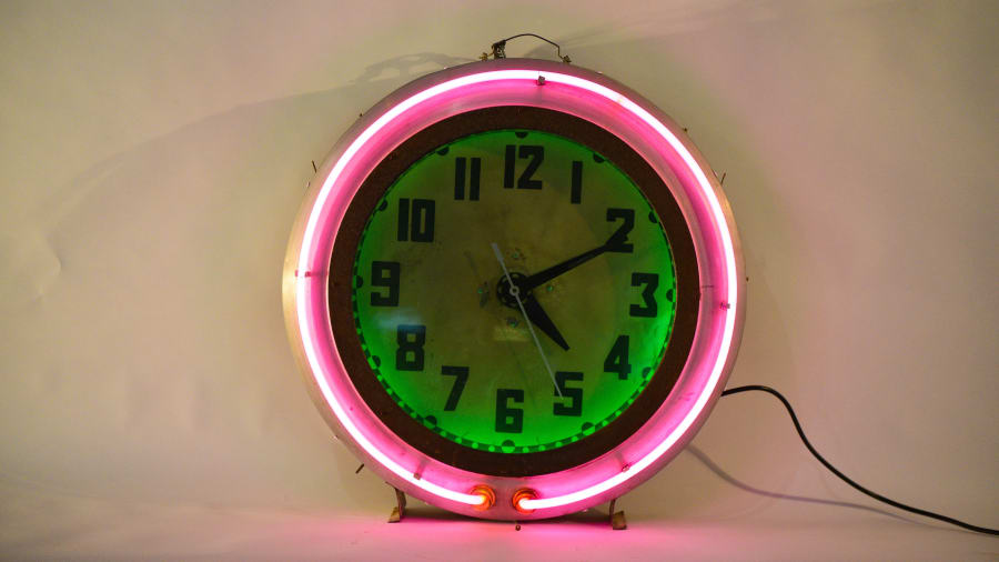 Neon Clock 26x7x26 for Sale at Auction - Mecum Auctions