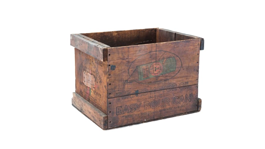 Texaco Motor Oil Wooden Box at Davenport 2020 as M264 - Mecum Auctions