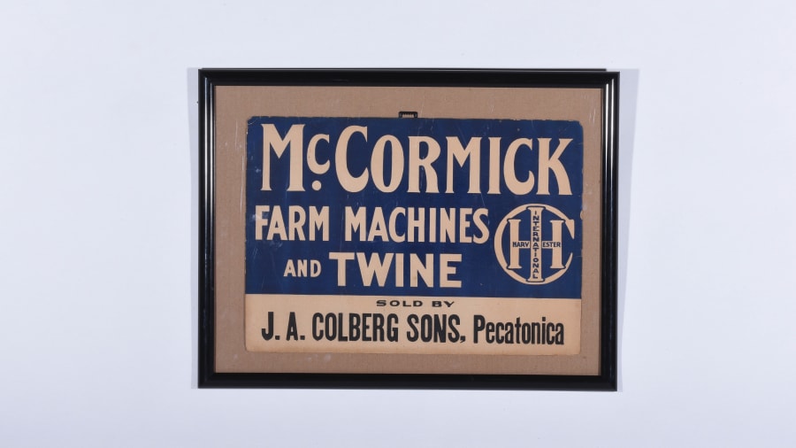 Mccormick Farm Machines And Twine Framed Advertisement 24x18 at ...