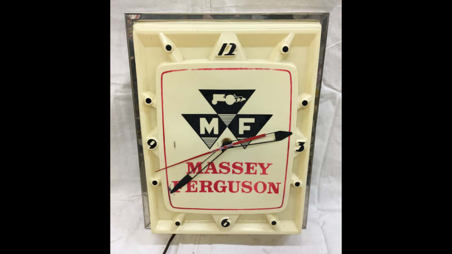 Massey Ferguson Light-Up Clock 18x23 at Davenport 2020 asH79 - Mecum ...