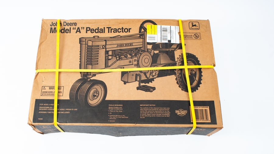 John Deere A Pedal Tractor In Original Box 34x22x7 at Davenport 2020 as ...