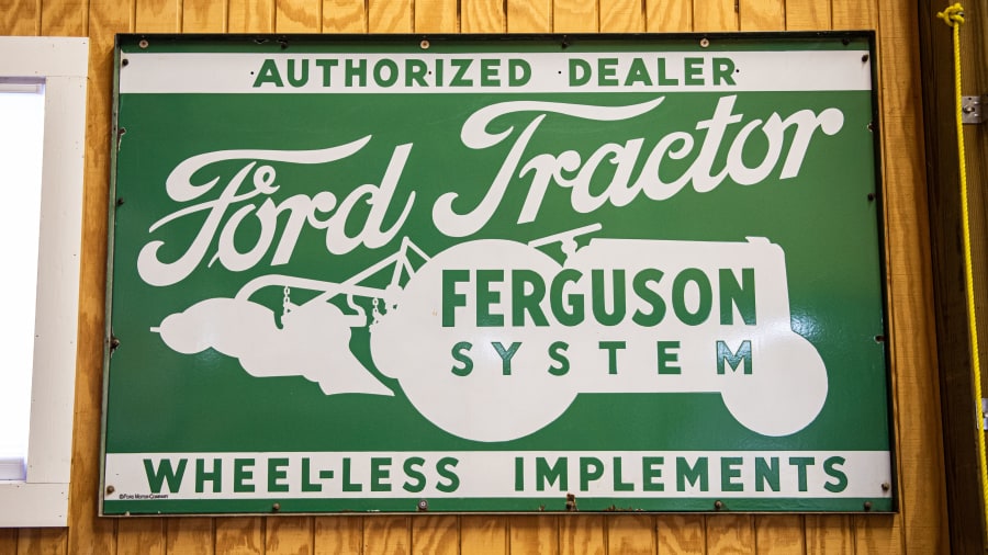 Ford Tractor Ferguson System Double-Sided Porcelain Sign for Sale at ...