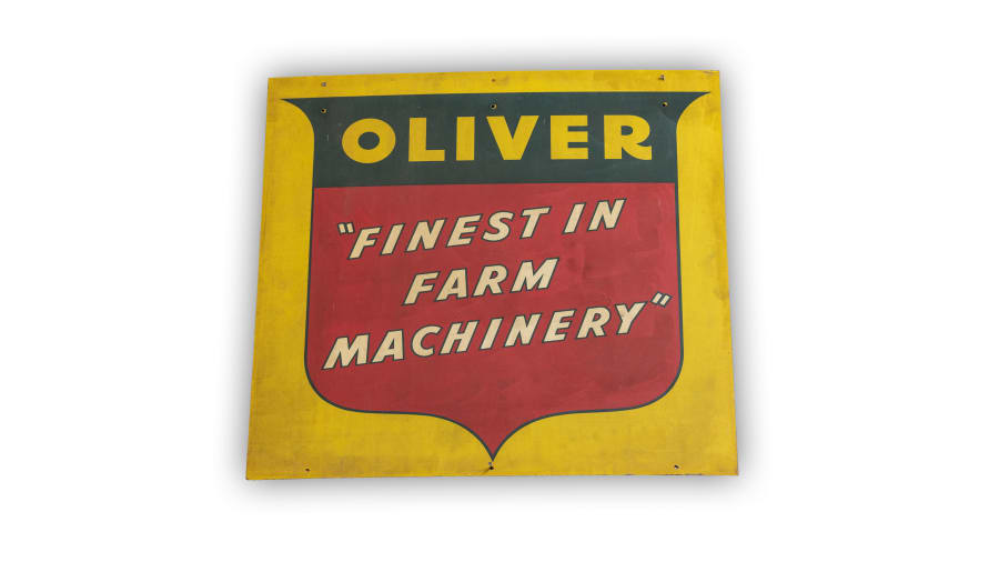Oliver Single-Sided Reflective Sign for Sale at Auction - Mecum Auctions