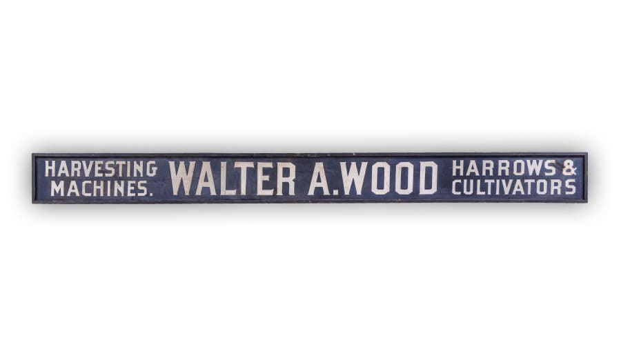 Walter A. Wood Smalt Sign for Sale at Auction - Mecum Auctions