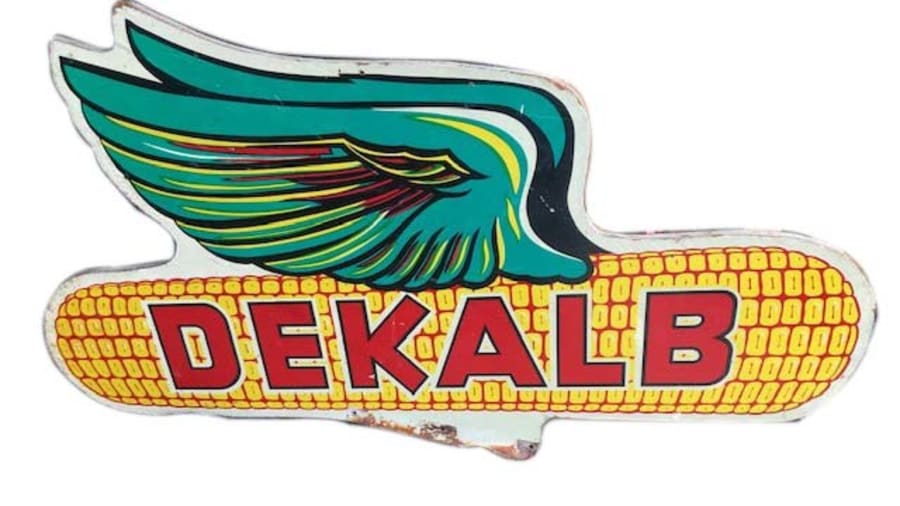 Dekalb Corn Double-Sided Composite Wood Sign at Gone Farmin' Spring ...