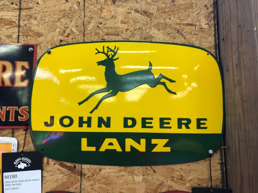 1950s John Deere Lanz Porcelain Sign for sale at Gone Farmin' Spring ...