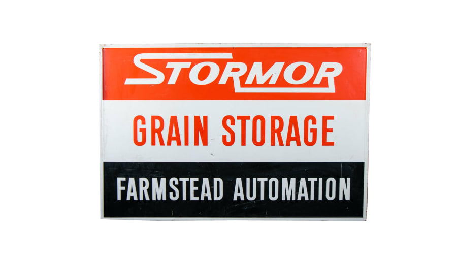 Stormor Grain Storage Single-Sided Embossed Tin Sign for Sale at ...