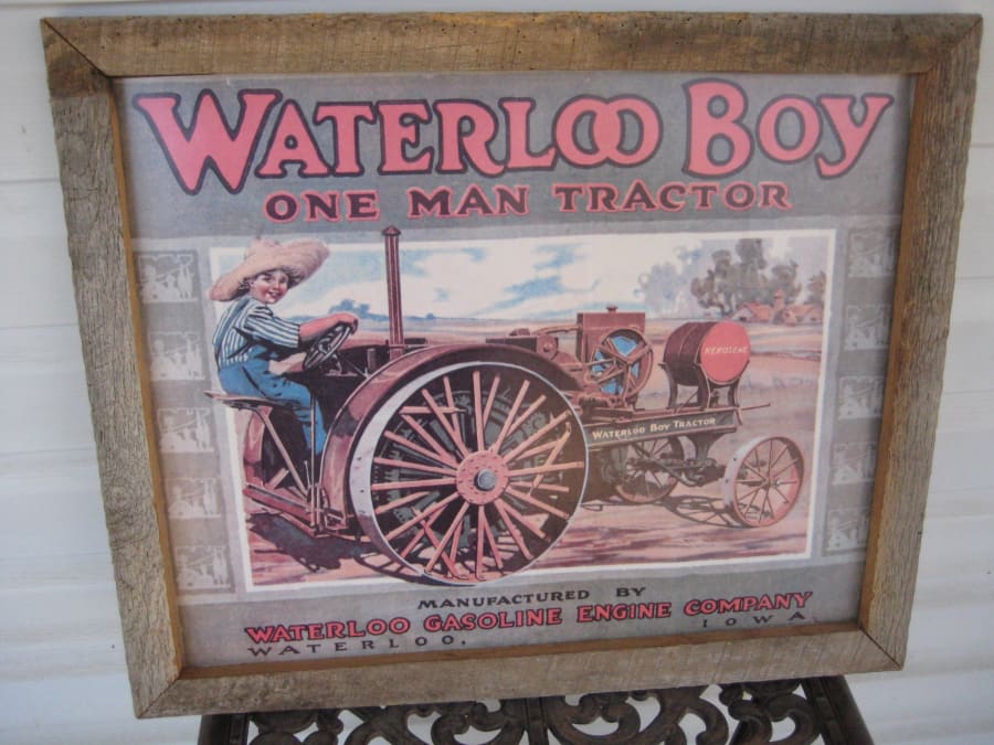 Waterloo Boy Framed Advertisment at Gone Farmin' 2012 as Z35 - Mecum ...