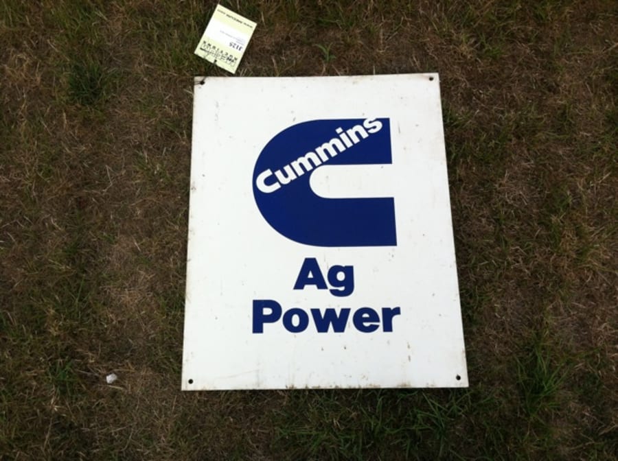 Cummins Ag Power Sign at Gone Farmin' Fall 2012 asJ125 - Mecum Auctions