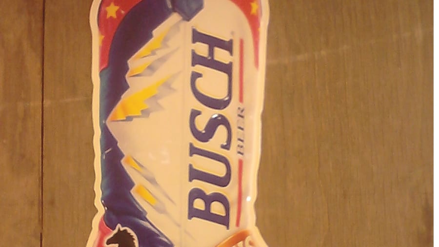 Busch Beer Boot Sign at Gone Farmin' Iowa 2012 as S250 - Mecum Auctions