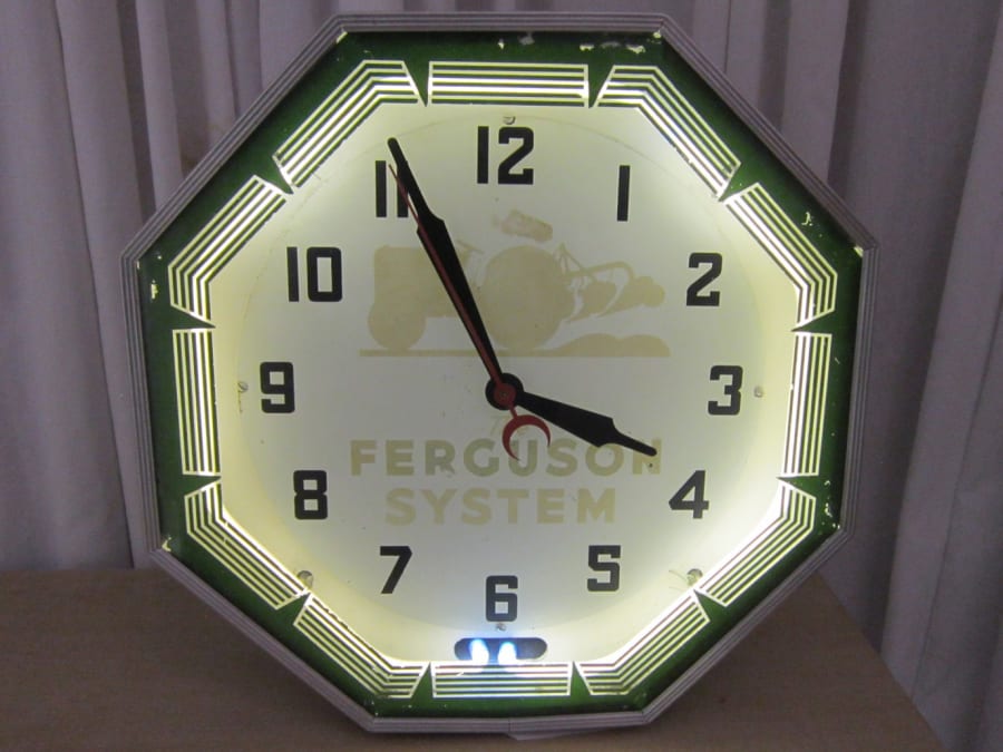 Ferguson System Lighted Clock at Gone Farmin' Tractor Spring Classic ...