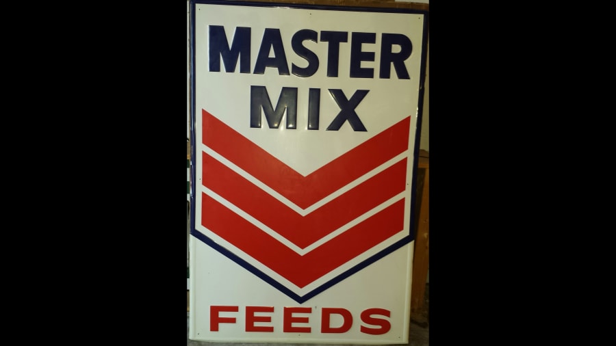 Master Mix Feeds NOS 30x45 at Gone Farmin' Iowa 2014 as M223 - Mecum ...