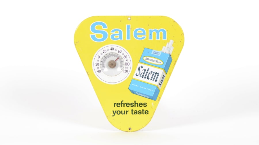 Salem Triangle Tin Thermometer at Gone Farmin' Spring Classic 2015 as ...