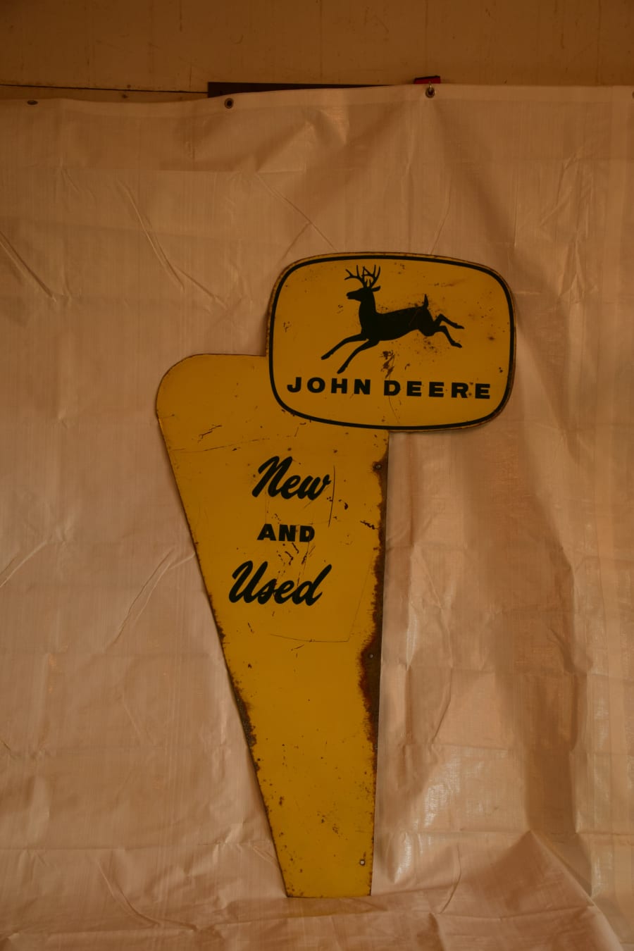 John Deere New & Used Two Sided Steel Post Sign 58x32 for Sale at ...