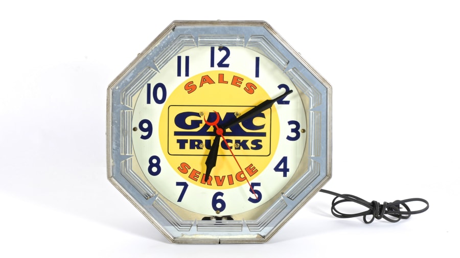 GMC Trucks Neon Clock 19x19x8 at Charles Schneider Collection 2016 as ...