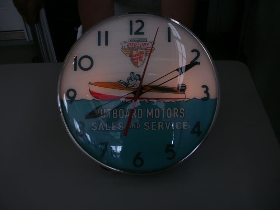Mercury Outboard Motors Bubble Clock for Sale at Auction - Mecum Auctions