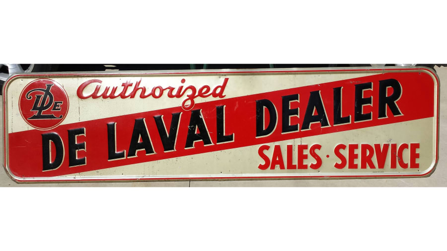 De Laval Dealer Sign SST 24x96 for Sale at Auction - Mecum Auctions