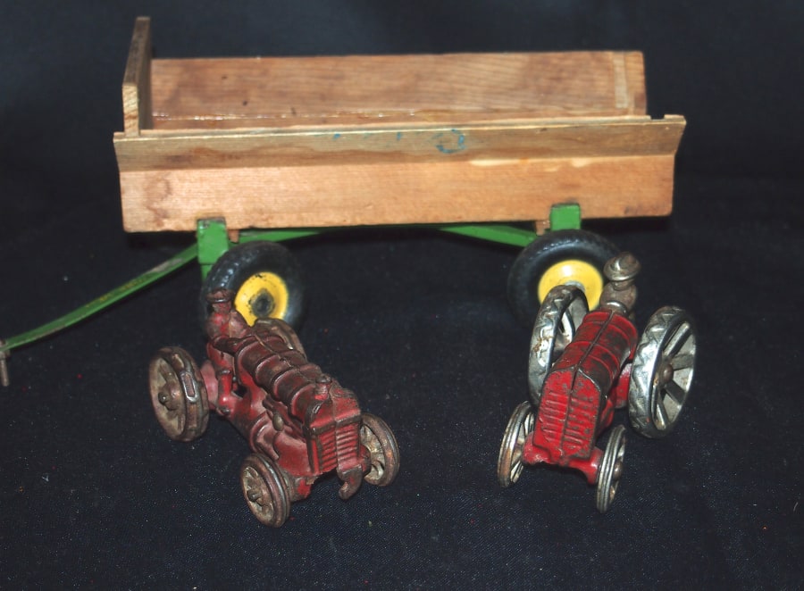 Arcade Cast Iron Tractors And John Deere Frame Lot Of 3 for sale at ...