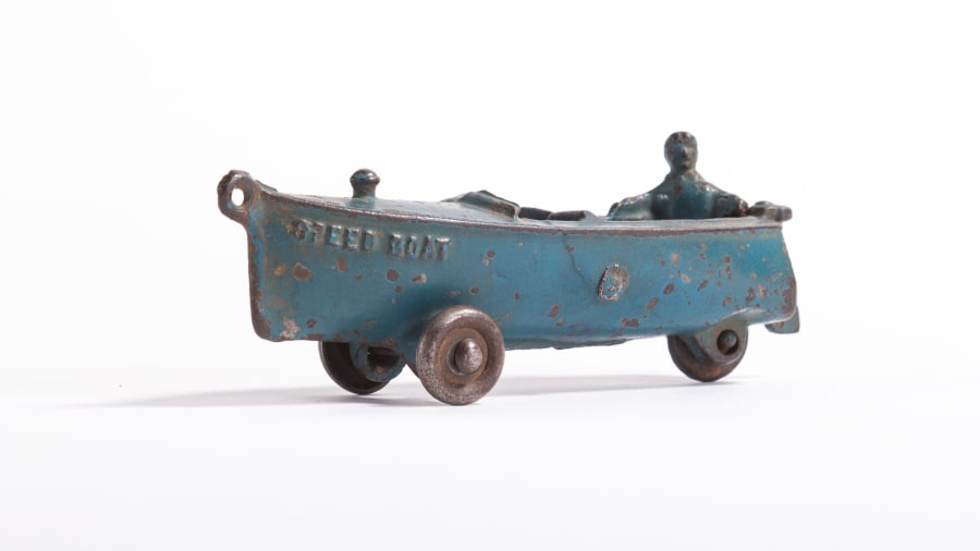Cast Iron Speed Boat Toy at Davenport 2016 as T180 - Mecum Auctions
