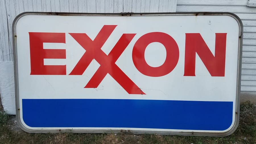 Exxon Sign With Original Frame DSP 83x46 for Sale at Auction - Mecum ...