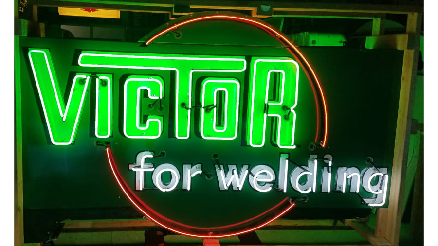 Victor For Welding Neon Sign DSPN 90x55 at Gone Farmin' Iowa Premier ...